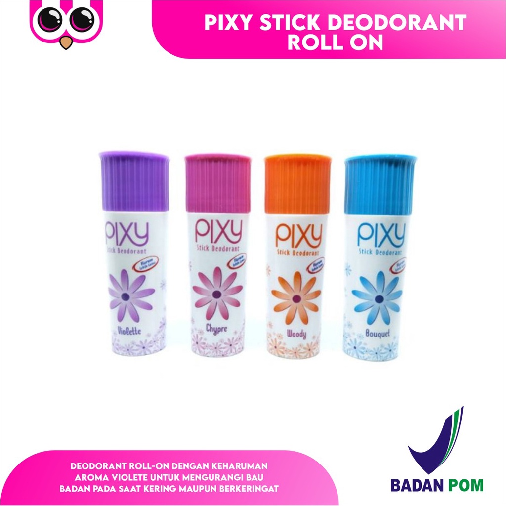 Jual PIXY STICK DEODORANT ROLL ON / PENGHILANG BAU BADAN | Shopee Indonesia