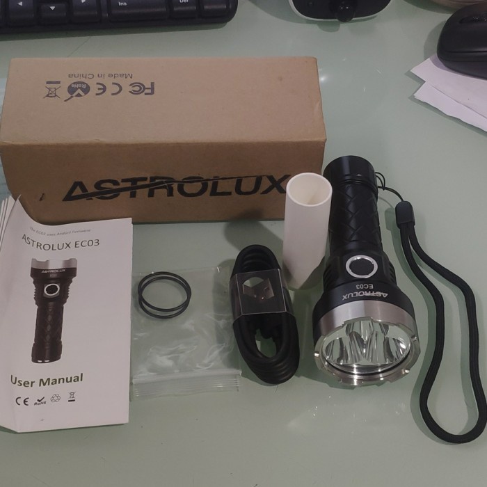 Jual Senter Senter Astrolux Ec03 3X Xhp50.2 - 6700Lm, 303M - 6500K ...