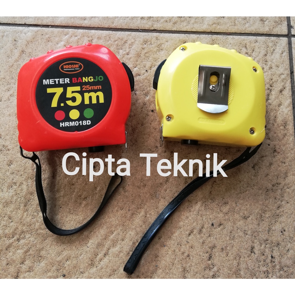 Jual Meteran 7,5 meter hioshi bangjo 25 feet measuring tape 7.5 meter 7 ...