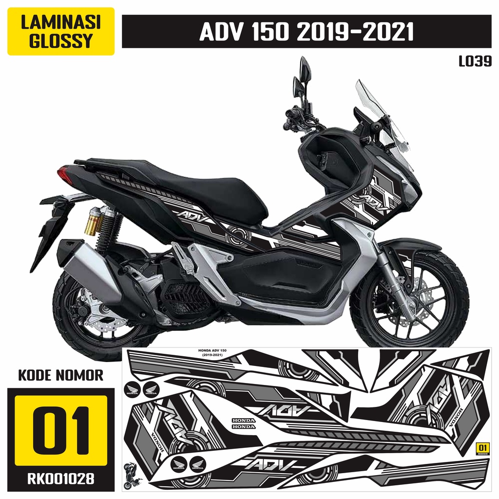 Jual Sticker Striping Decal Honda ADV 150 2019-2021 Variasi RK001028 ...