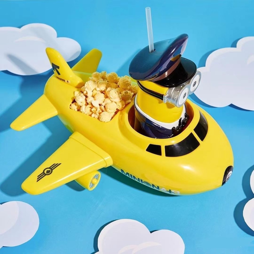 Jual Minion Popcorn Bucket & Drink Airplane Aeroplane Pesawat Terbang ...