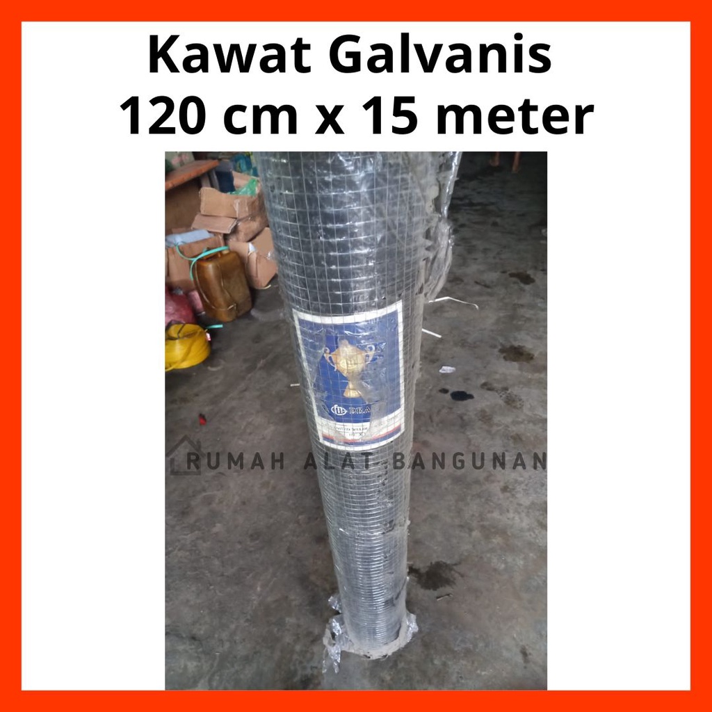 Jual Kawat Loket Galvanis Tinggi 120cm Panjang 13meter / Kawat Ram ...