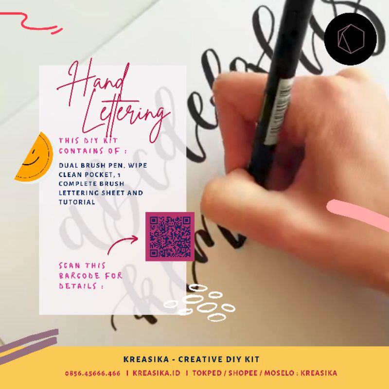 Jual DIY KIT HAND LETTERING BRUSH LETTERING KREASIKA KADO UNIK ULTAH ...