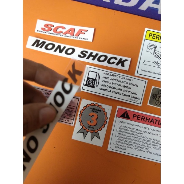 Jual STIKER STICKER MONOSHOCK SET SATRIA 2TAK HIU NON ORIGINAL | Shopee ...