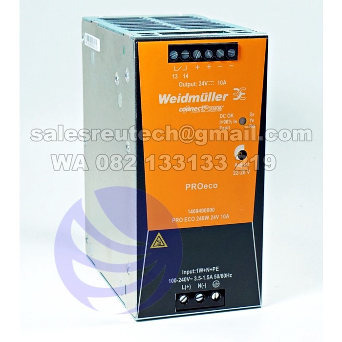 Jual Power Supply Weidmuller PRO ECO 240W 24V 10A 1469490000 | Shopee ...