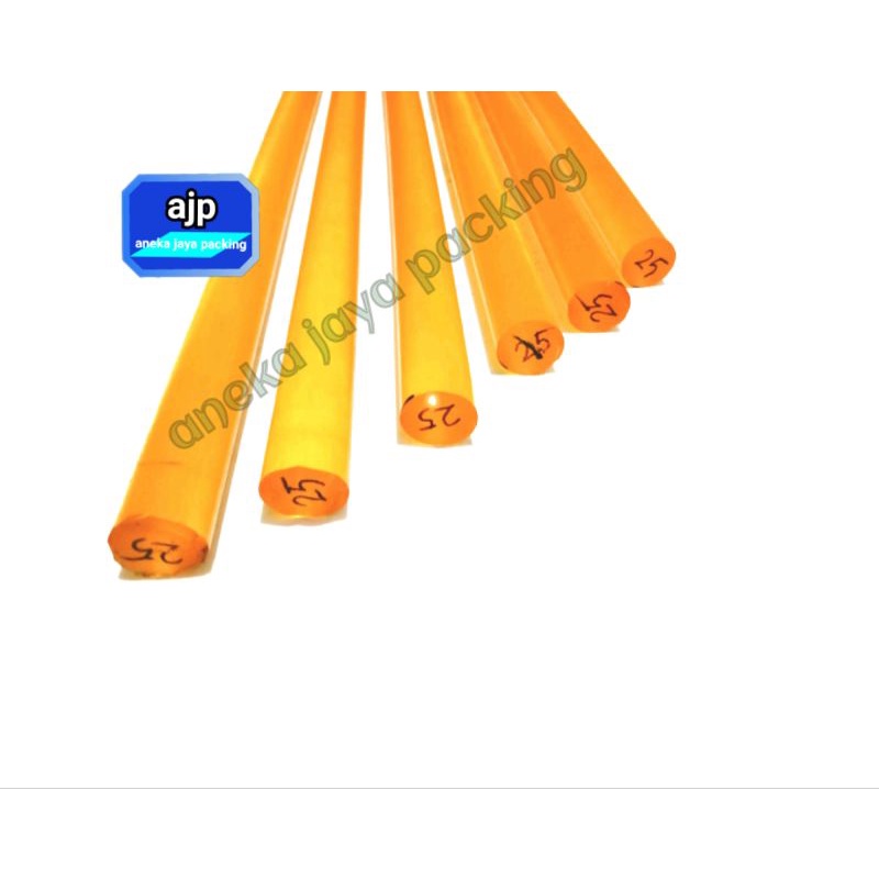 Jual polyurethane rod 25mm x 25cm as karet pu kuning batangan | Shopee Indonesia