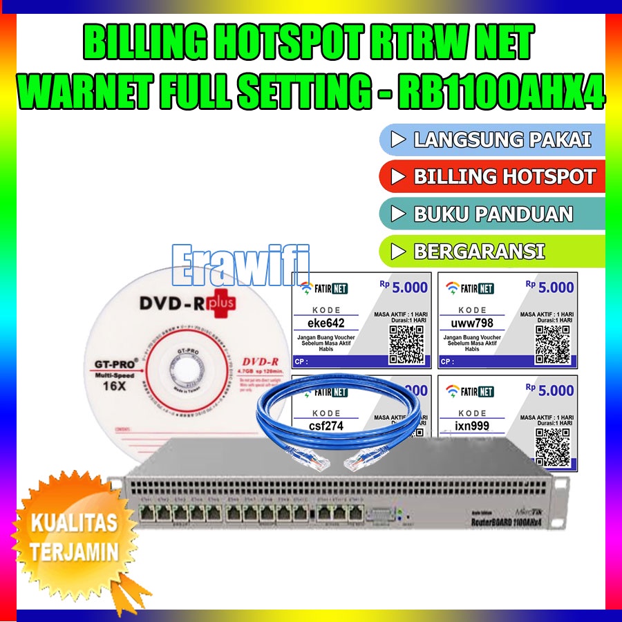 Jual Paket Billing Hotspot Rt Rw Net Warnet Sistem Voucher Full Setting ...