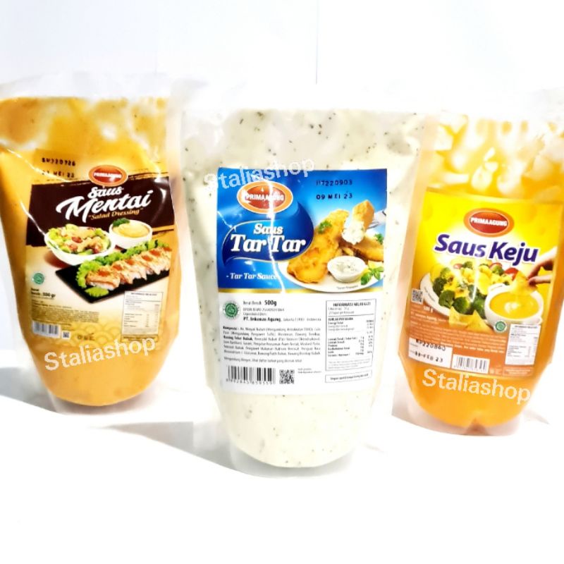 Jual Prima Agung Saus Keju 500gr Saus Mentai Saus Tartar | Shopee Indonesia