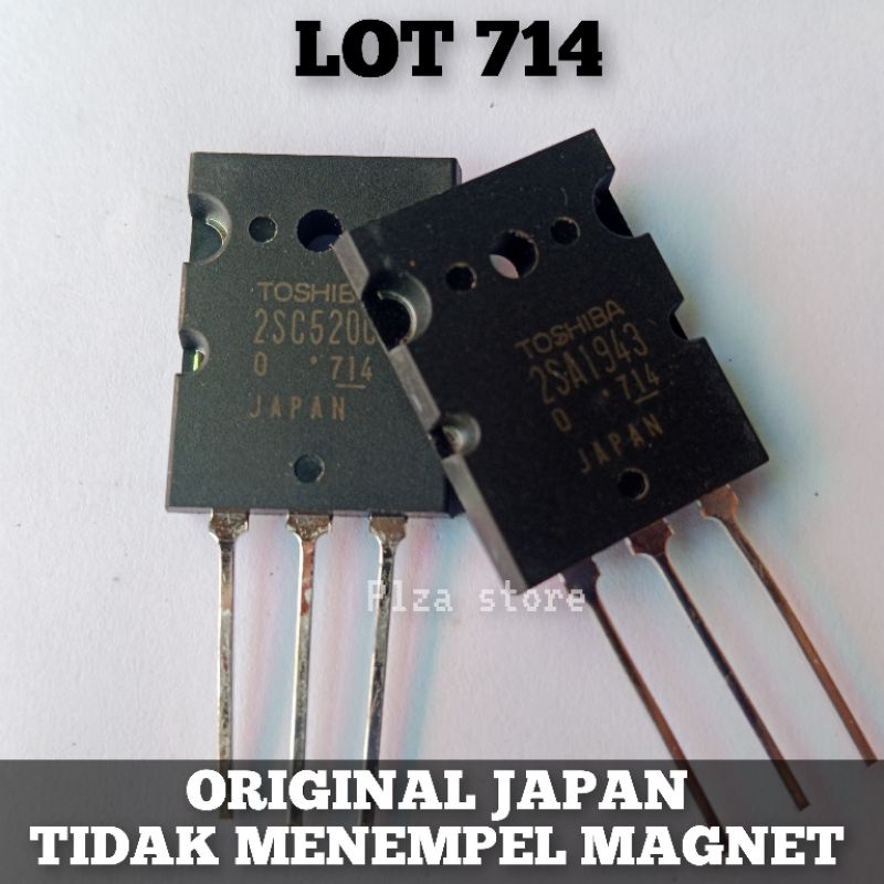 Jual TRANSISTOR TOSHIBA 2SC5200 2SA1943 LOT 714 ORIGINAL JAPAN TR TOSHIBA 2SC 5200 2SA 1493 ...