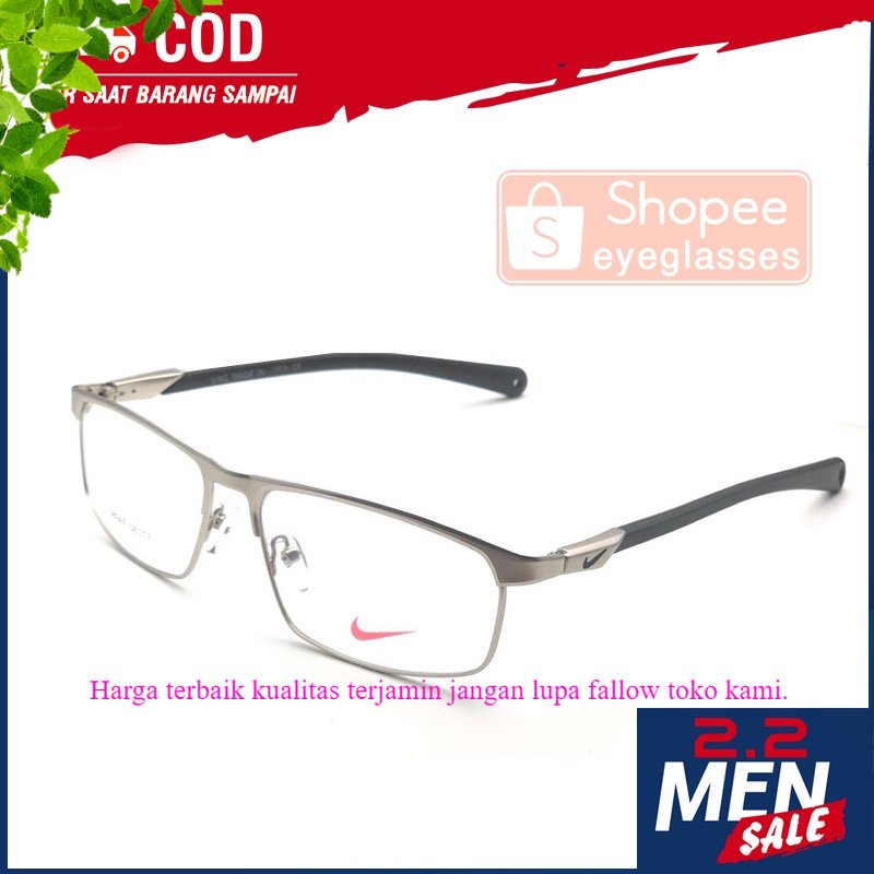 Jual Frame Kacamata Nike Full Rim Sporty Premium Pria n7389 | Shopee ...