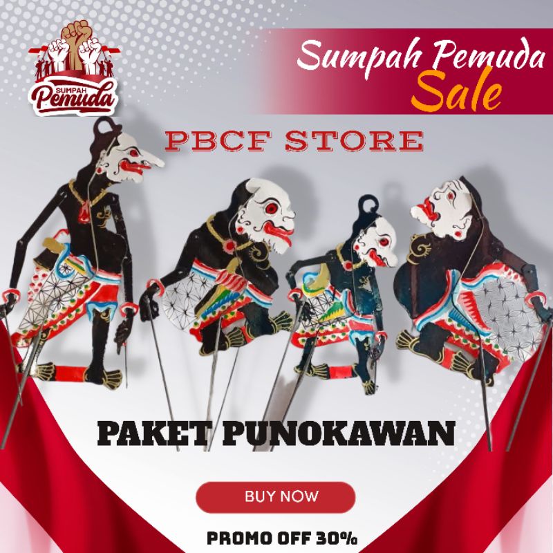 Jual Wayang Punokawan Komplit 4 WAYANG SEMAR GARENG PETRUK BAGONG ...