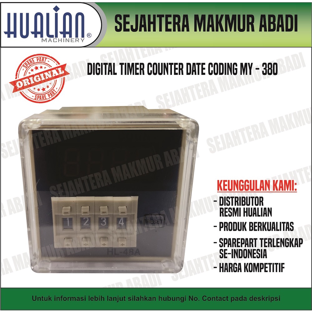 Jual Digital Timer Counter Date Coding MY - 380 F / W | Shopee Indonesia