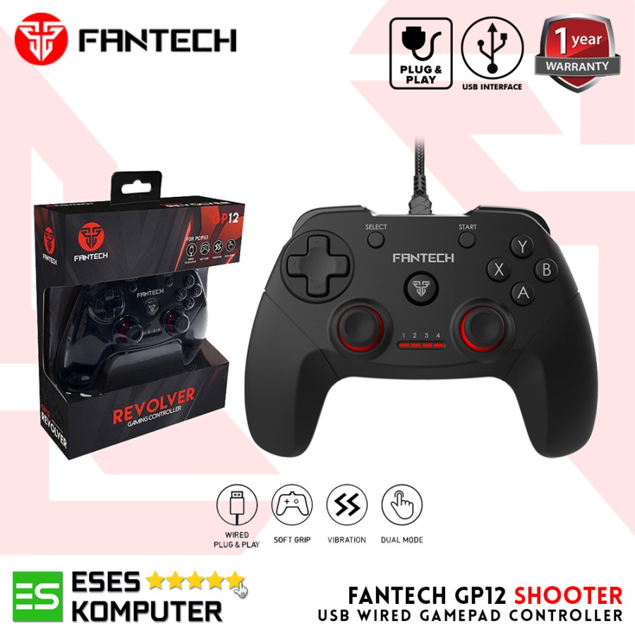 Jual Gamepad Fantech GP12 Revolver USB Wired - Gaming Joystick ...