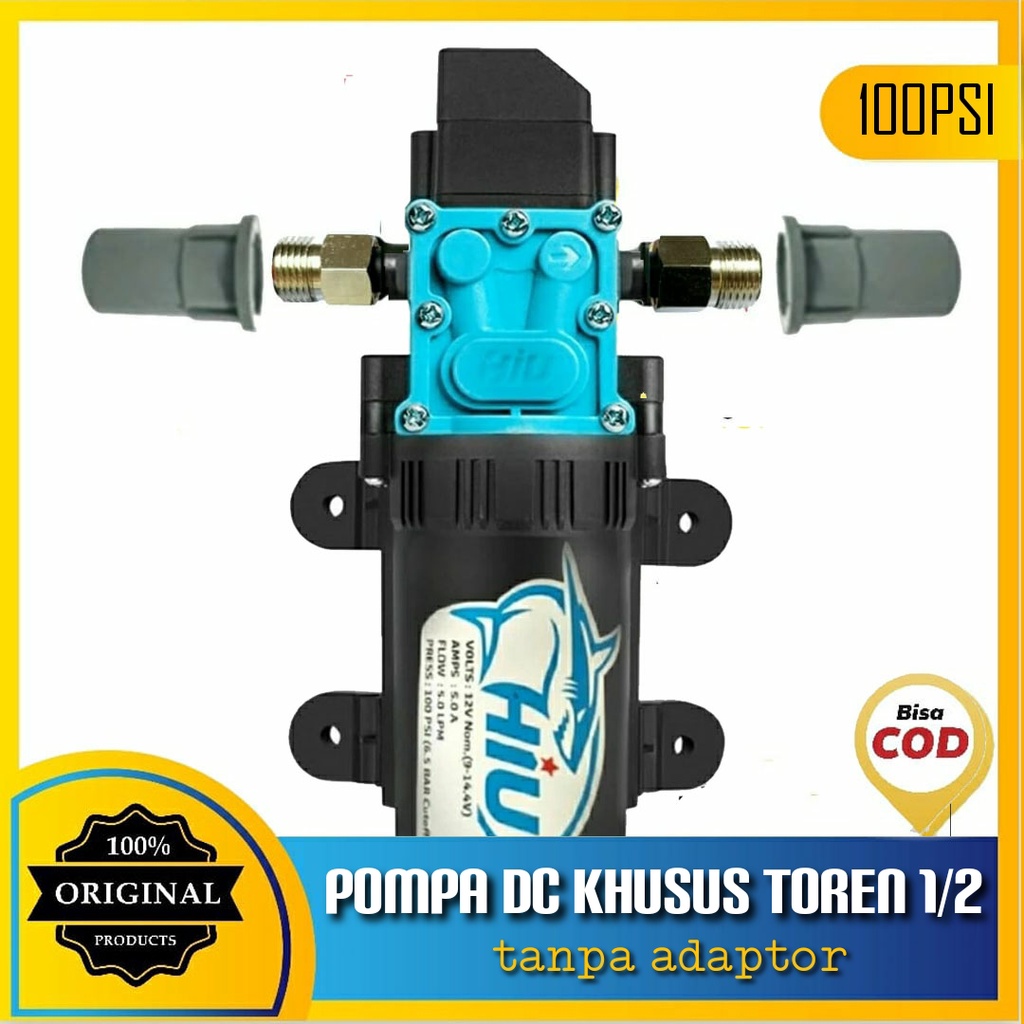 Jual Pompa Booster Khusus Toren - Hiu 5LPM 100PSI Otomatis - Tanpa ...
