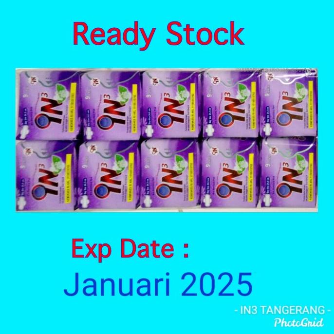Jual Pembalut IN3 Bio Sanitary Pad (Day Use) | Shopee Indonesia