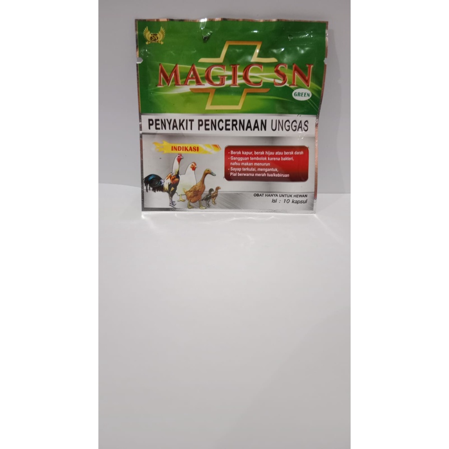 Jual MAGIC SN GREEN OBAT PENYAKIT PENCERNAAN UNGGAS | Shopee Indonesia