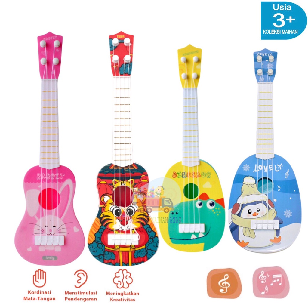 Jual Gitar ukulele anak mainan alat musik petik guitar musical ...