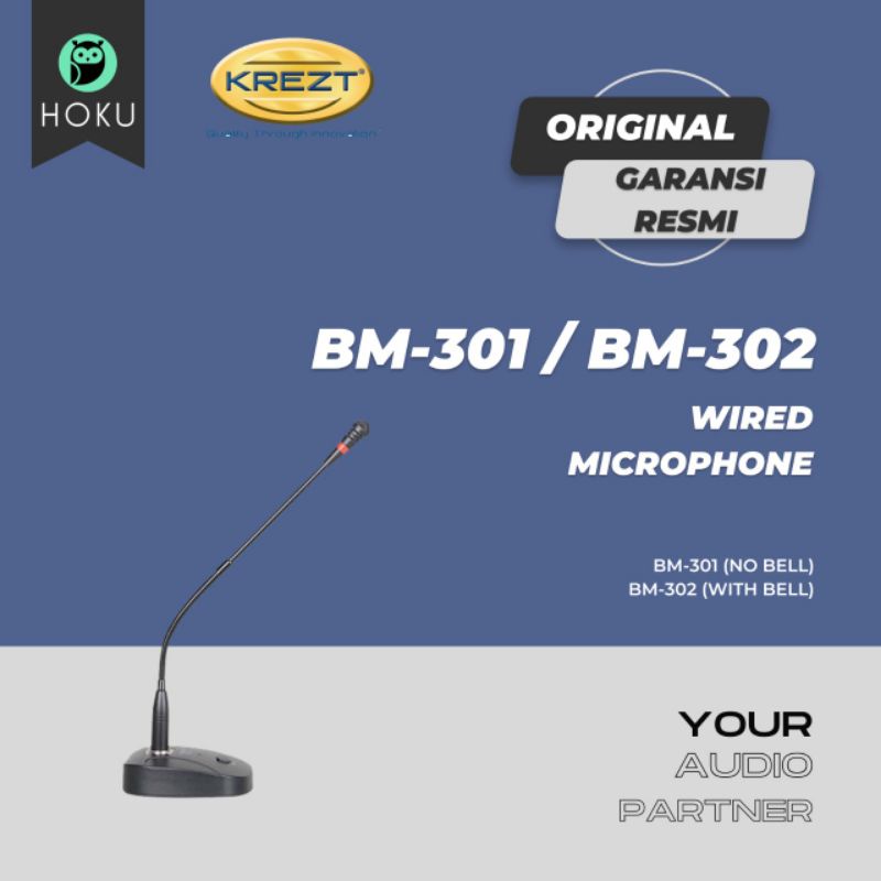 Jual Krezt BM 301 BM 302 Microphone Podium | Shopee Indonesia
