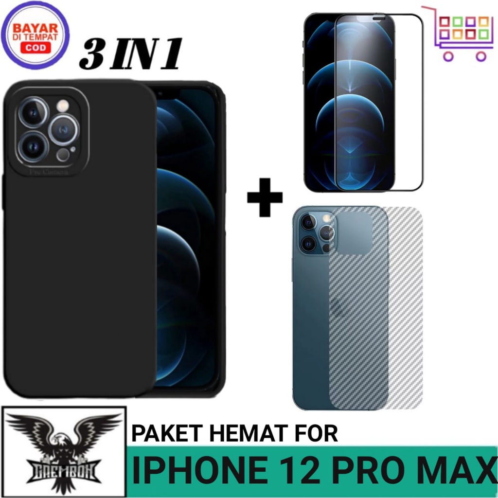 Jual Promo Case IPHONE 12 PRO MAX Free TG Anti Gores Layar Dan Garskin ...