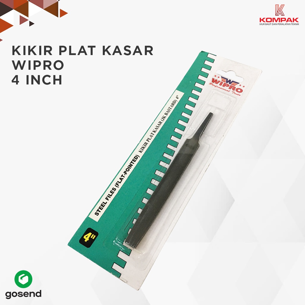 Jual WIPRO Kikir Plat Kasar 4" | Shopee Indonesia