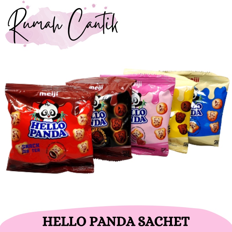 Jual Hello Panda Biskuit Sachet Coklat Strawberry | Shopee Indonesia