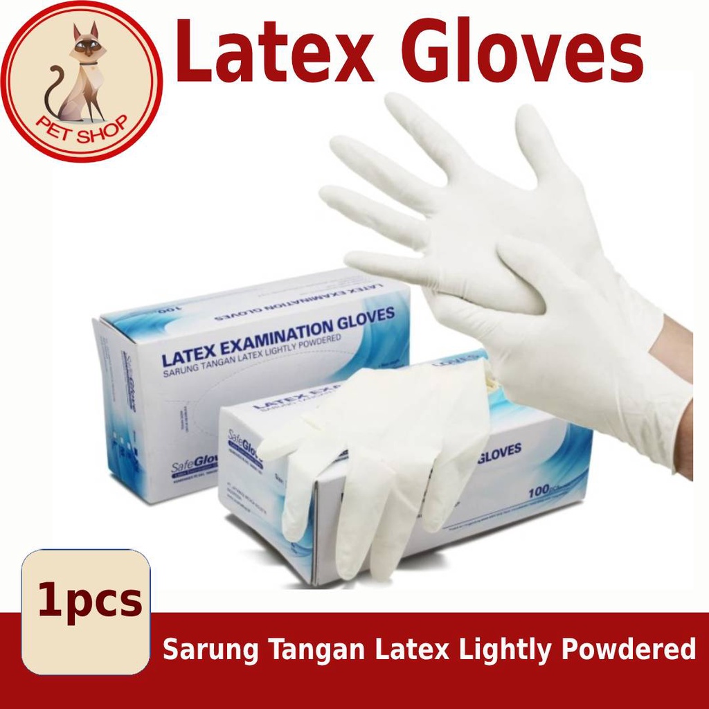 Jual Sarung Tangan Latex Safe Gloves|Sarung Tangan Latex Powdered ...
