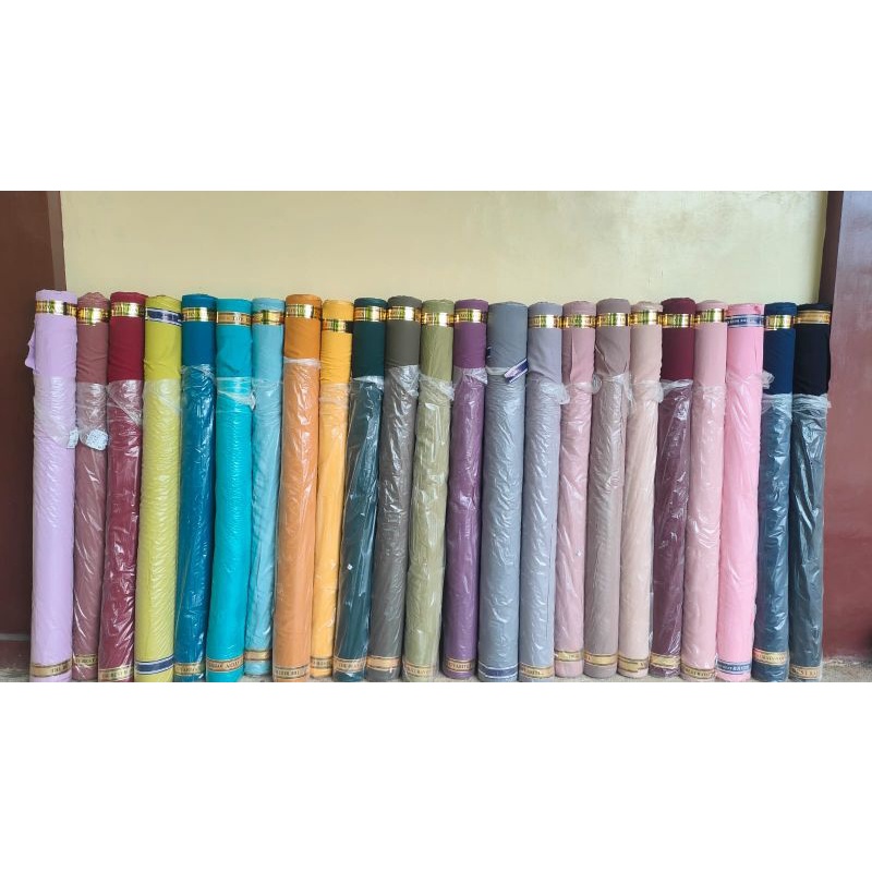 Jual [HARGA 1 ROL] KAIN RAYON VISCOSE POLOS HALUS TEBAL | Shopee Indonesia