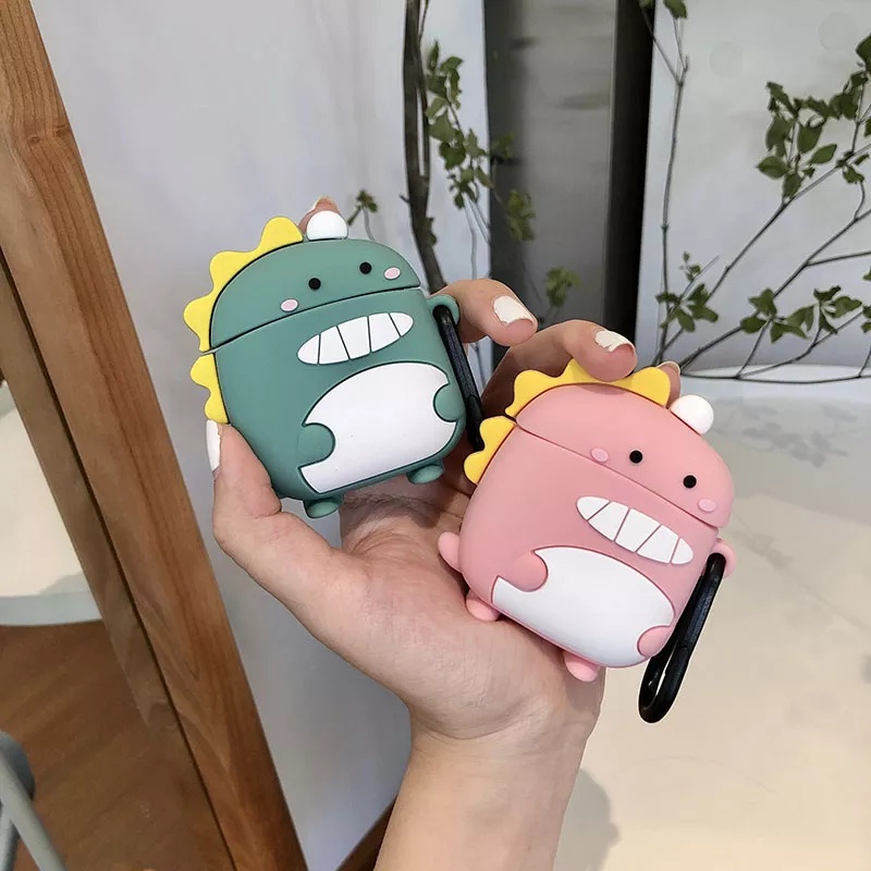 Jual Casing Airpods 1 2 3 Airpods Pro Inpods 12 12s Soft Case 3D Dino ...