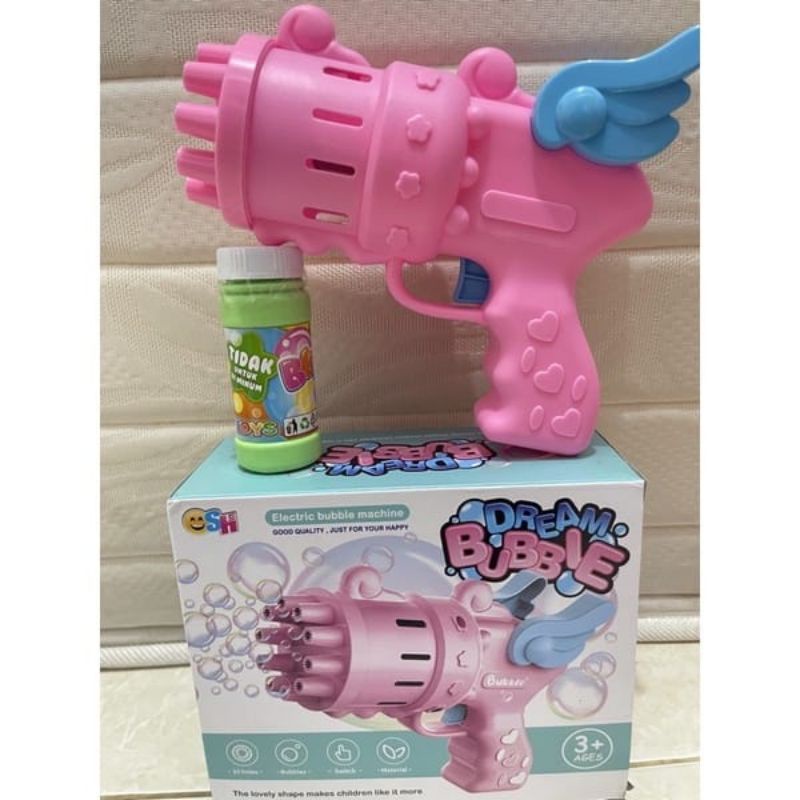Jual Mainan Bubble Dream Guns SH677 Angel Gelembung Sabun Otomatis ...