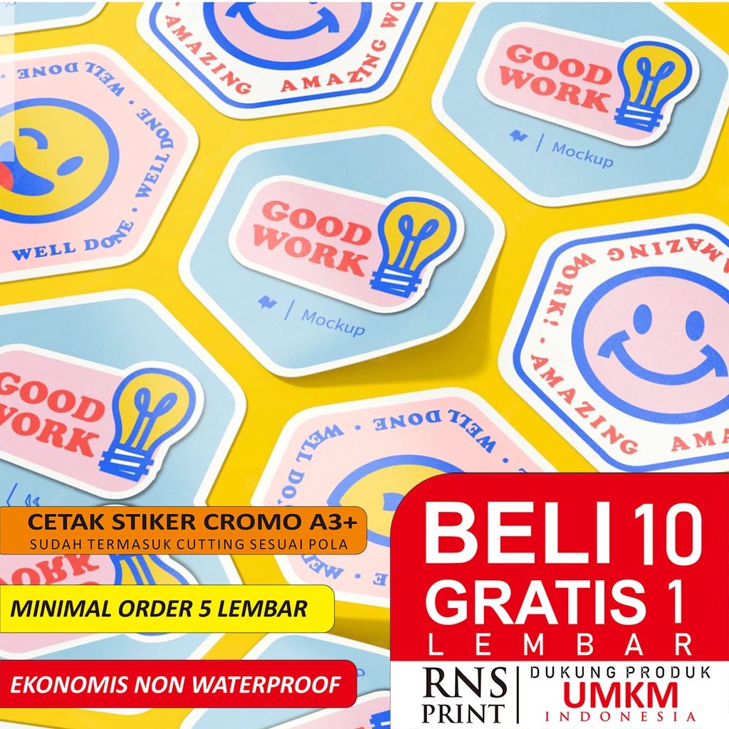 Jual Cetak Stiker Cromo Cut a3 Murah / Cetak Stiker Lebel Kemasan ...