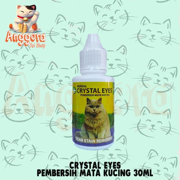 Jual Crystal Eyes obat tetes mata Kucing Anti Belek Kotoran Sekitar ...