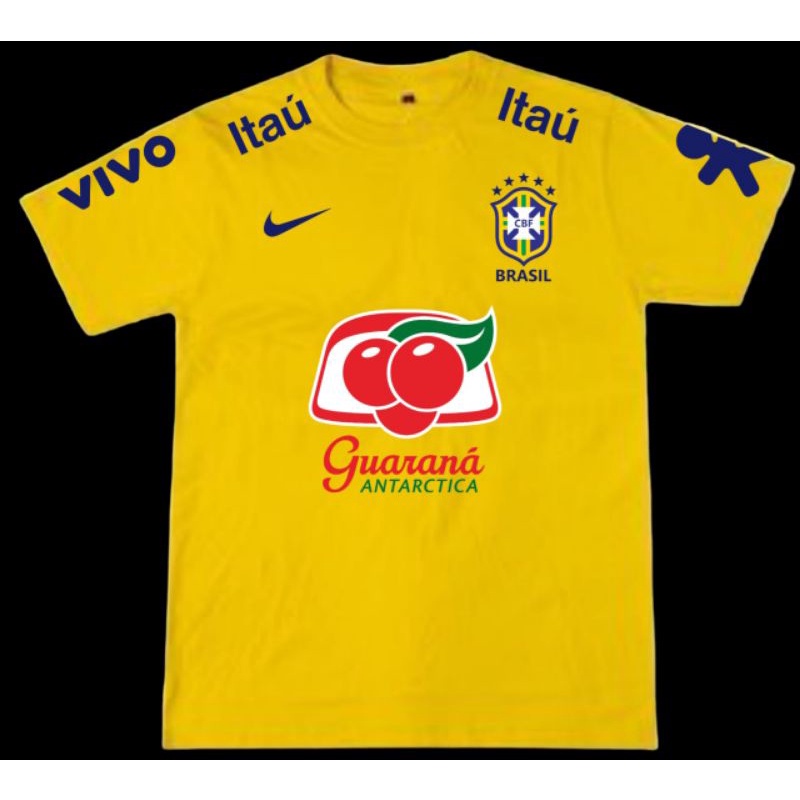 Jual Tshirt TIMNAS BRAZIL FULL SPONSOR/PRINT DTF | Shopee Indonesia