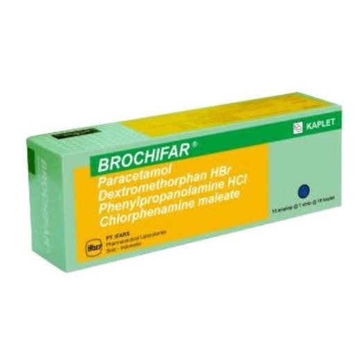 Jual Brochifar / 100 kaplet -- Obat Batuk Pilek Panas pereda Flu Demam ...