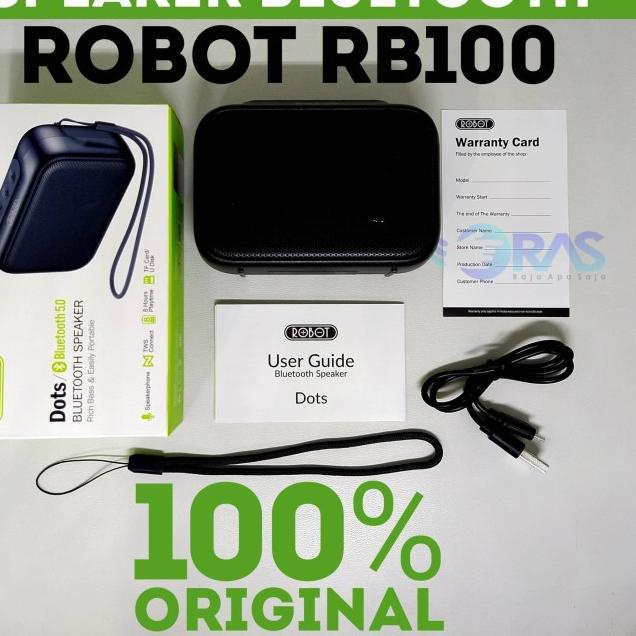 Jual Speaker Robot RB100 DOTS Bluetooth Portable Speker Spiker Music ...