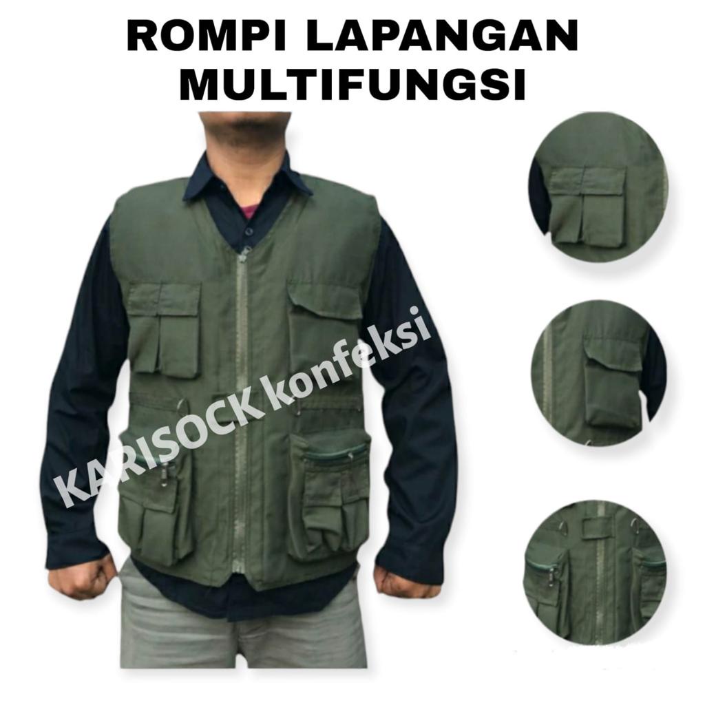Jual ROMPI WARTAWAN ROMPI LAPANGAN VEST ROMPI PROYEK | Shopee Indonesia
