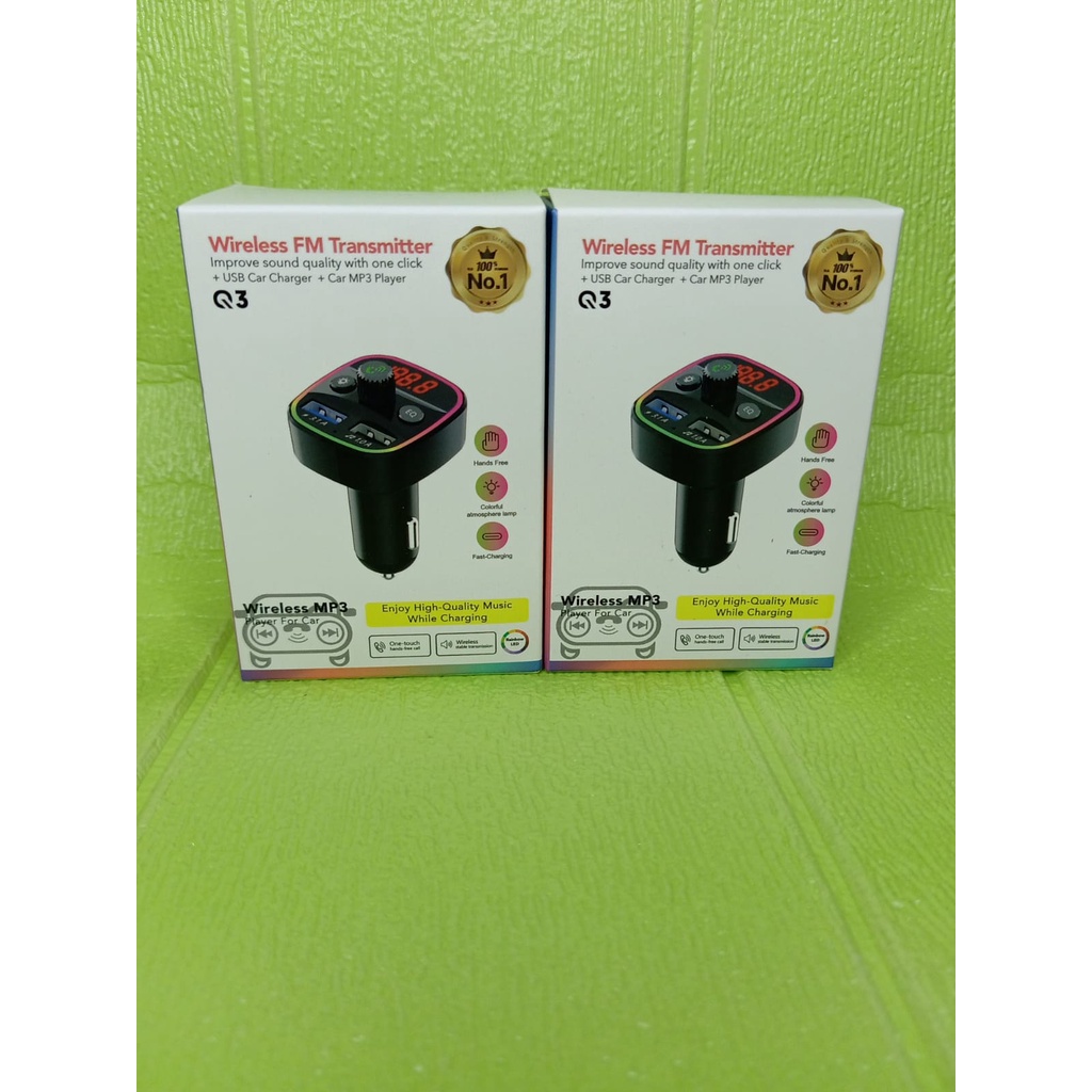 Jual FM Transmitter Bluetooth Modulator Mobil Car Charger + Mp3 Player ...