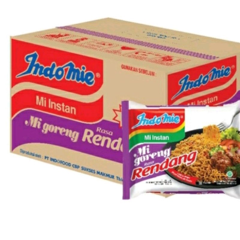 Jual mie instant indomie goreng rendang 1 dus | Shopee Indonesia
