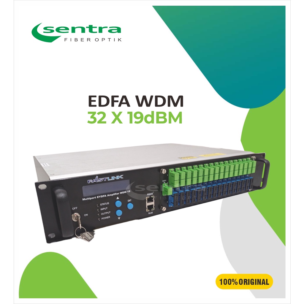 Jual EDFA WDM 32 X 19dBM Double Power Amplifier Optical CATV | Shopee ...