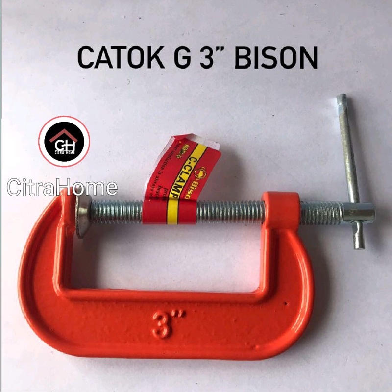 Jual Catok G Press Jepit Kayu Besi 3” Bison | Shopee Indonesia