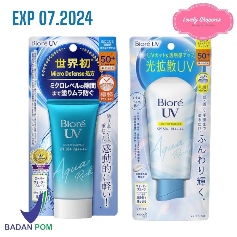 Jual [PROMO] Biore UV Aqua Rich Watery Essence BIORE TONE LIGHT UP SPF ...