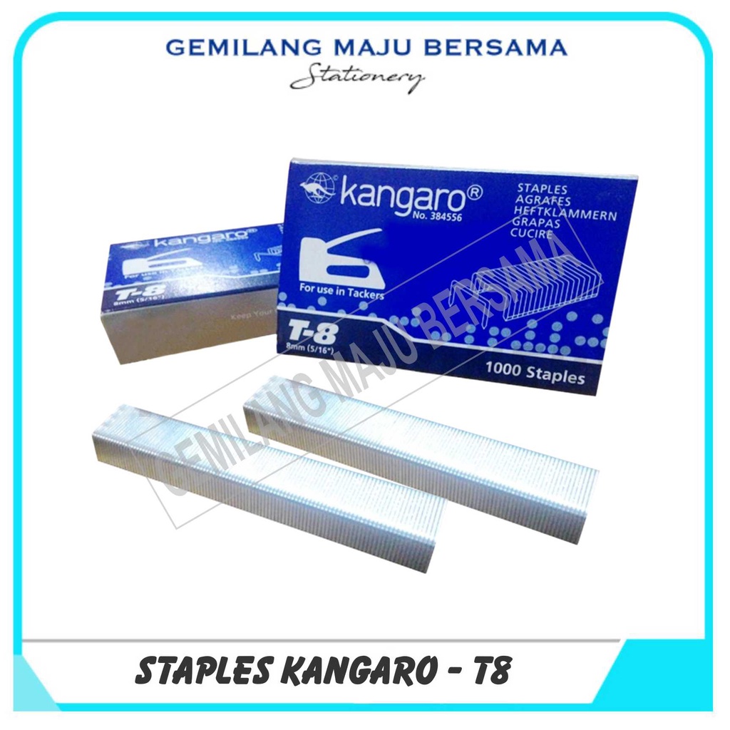Jual Isi Staples Tembak Gun Kangaro T - 8 | Shopee Indonesia