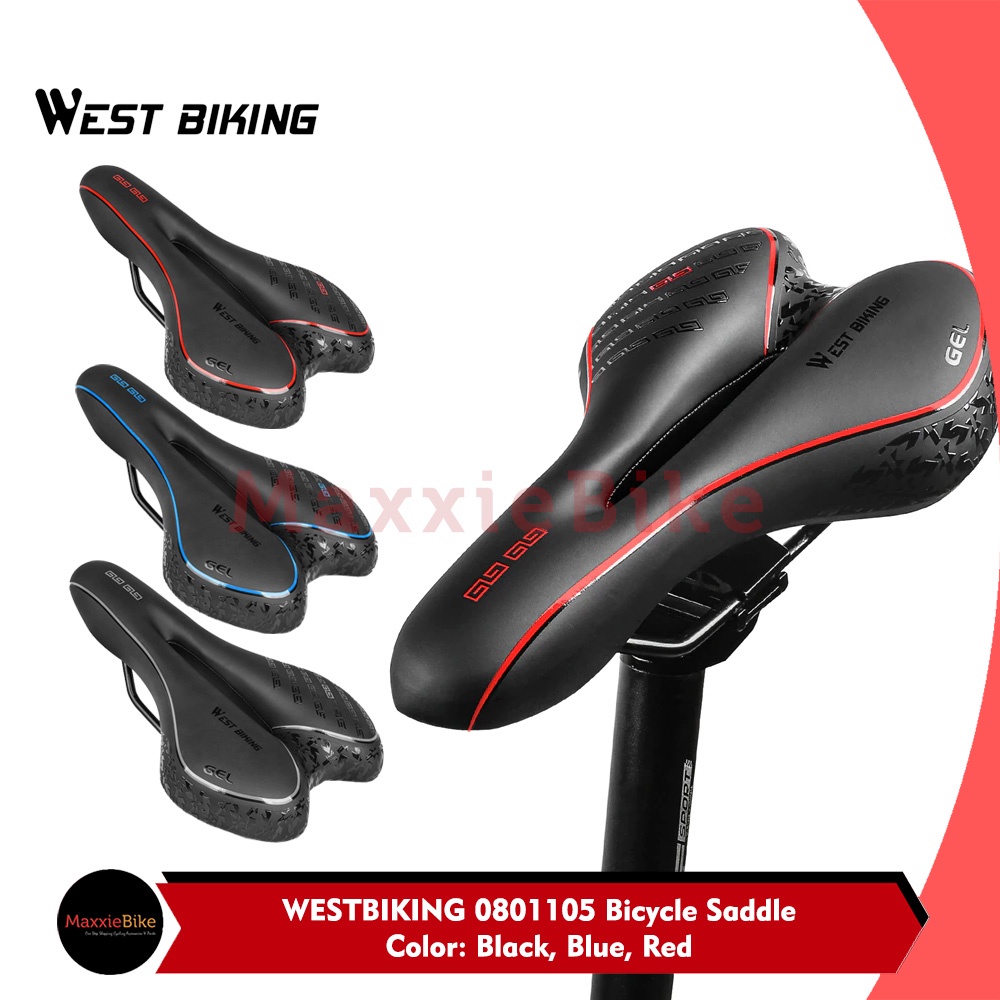 Jual WEST BIKING 0801105 Jok Sadel Sepeda MTB Empuk Breathable Wear ...