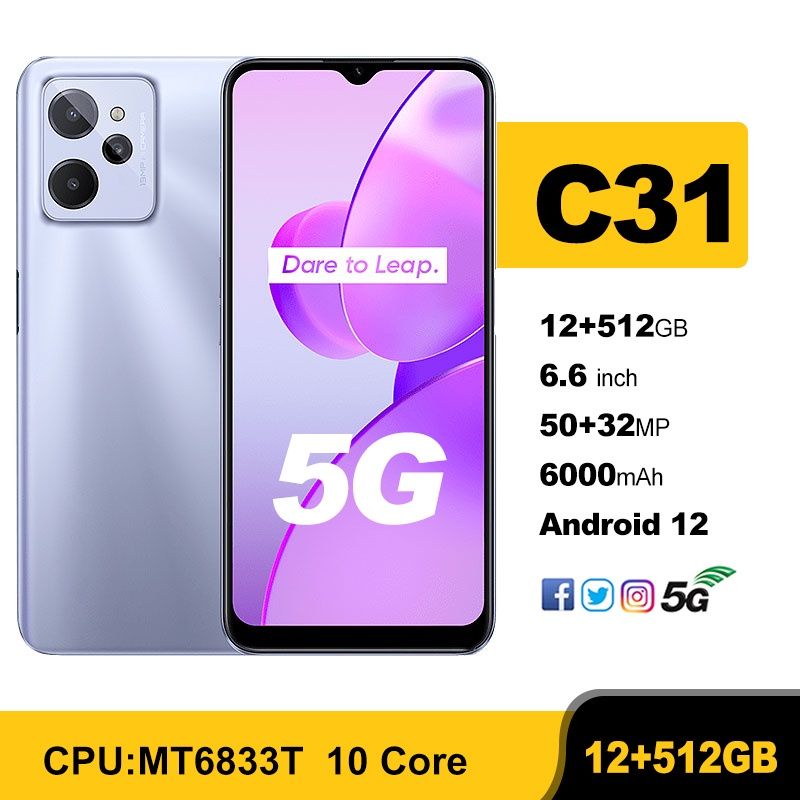 Jual REALME C31 RAM 8GB ROM 256GB LAYAR 6INCH | Shopee Indonesia