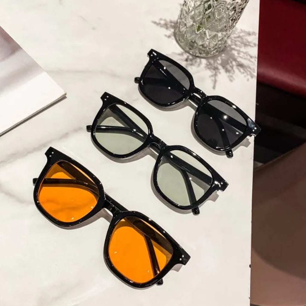 Jual Kacamata Hitam Bentuk Kotak Bingkai Tebal Gaya Retro Vintage Untuk Wanita | Shopee Indonesia