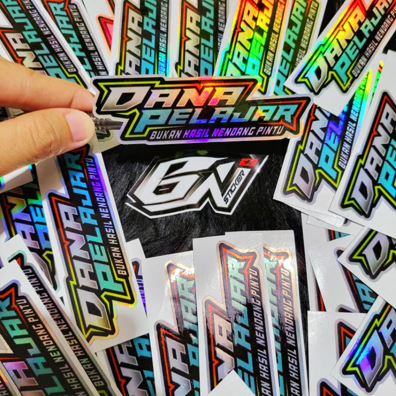Jual stiker viral sticker kata2 Hologram Dana Pelajar | Shopee Indonesia