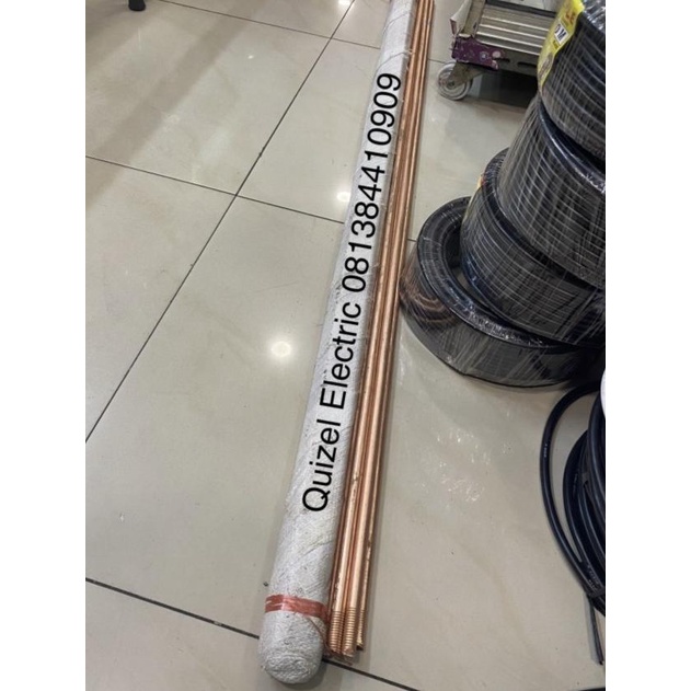 Jual Grounding Rod / Stik Rod Besi Sepuh Tembaga 2.4meter | Shopee ...