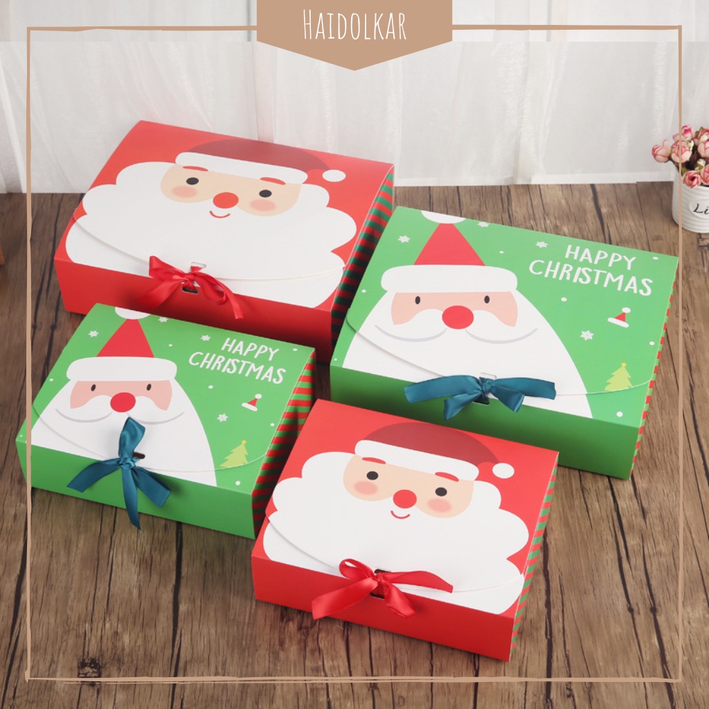 Jual Box hadiah natal kotak hampers natak kotak souvenir natal gift box ...