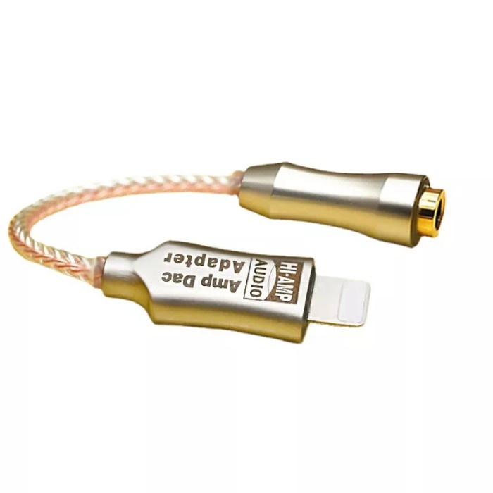 Jual DAC Lightning to 3.5mm DAC Earphone Amplifier AMP Digital Decoder ...