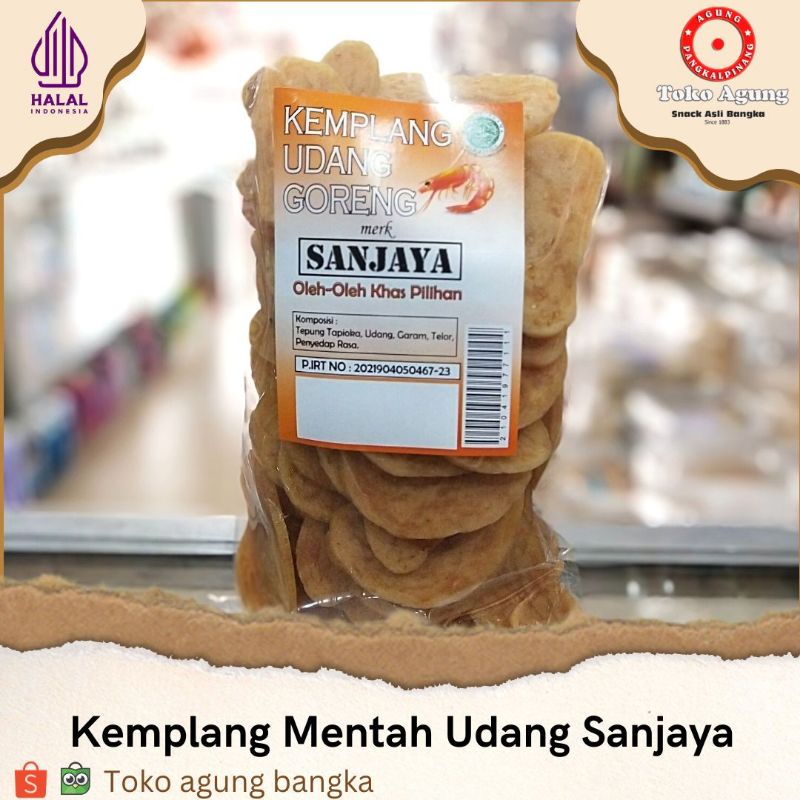 Jual Kemplang MENTAH Udang Super asli bangka cap Sanjaya 500g | Shopee ...