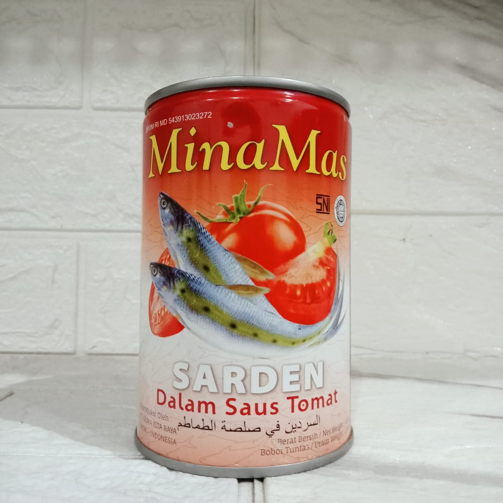 Jual MINA MAS Sarden Kaleng Tomat 425gr | Shopee Indonesia
